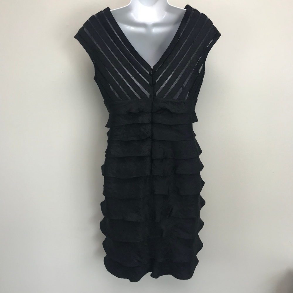 Scarlet Nite Black Layered Cocktail Dress - Gem